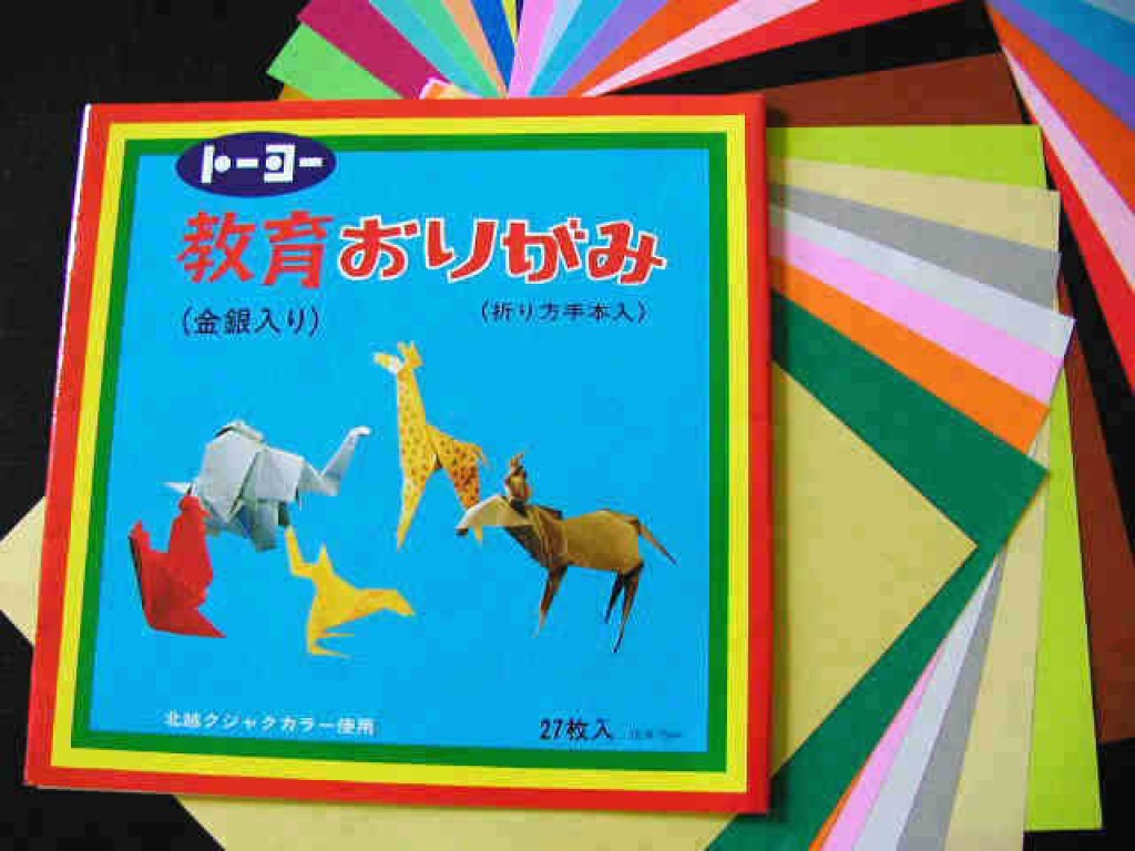 Origami-papir 27 forskellige farver | Japanske Danmark
